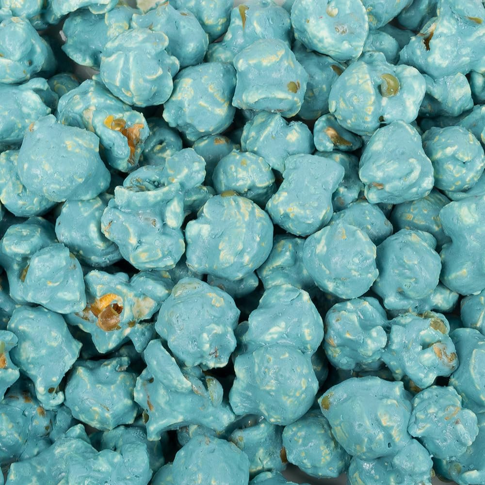 1 lb Light Blue Candy Coated Popcorn Vanilla Flavored USA Made Cool ...