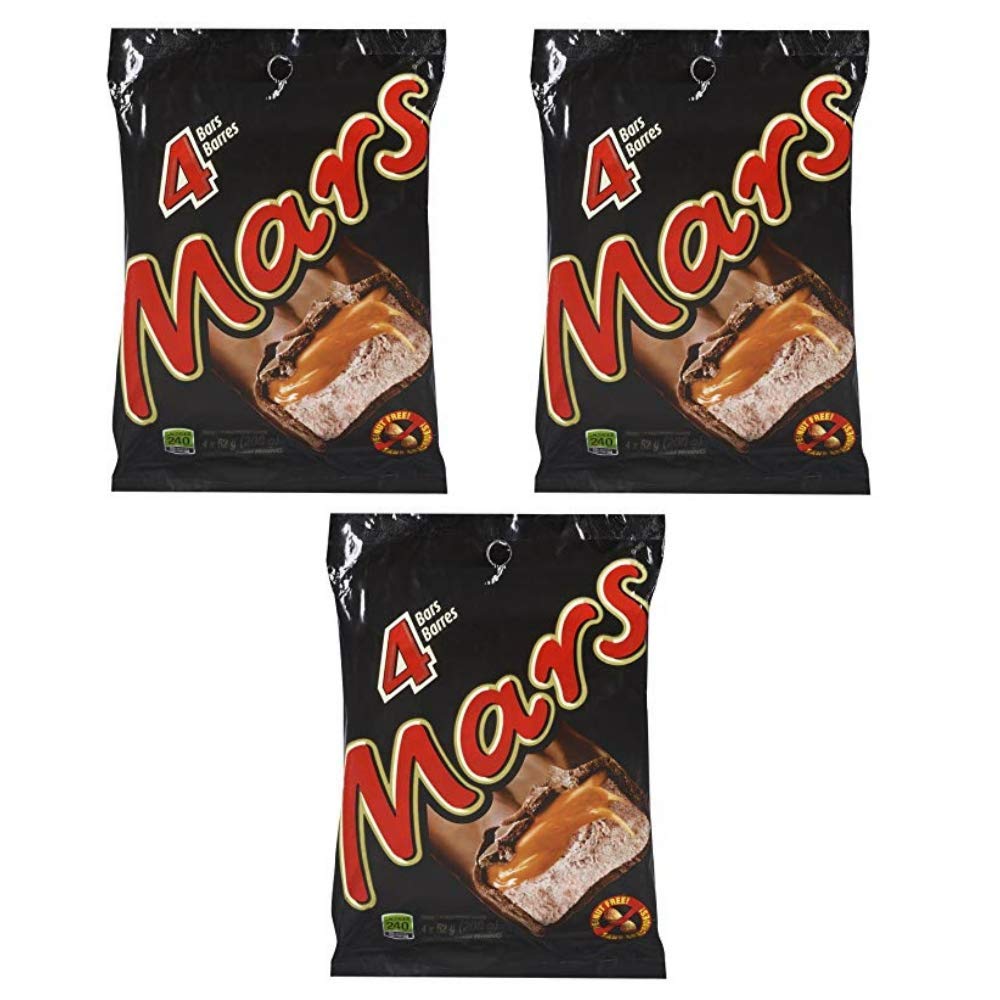 12 Mars Chocolate Bars FULL SIZE (3 Packs of 4) Imported from Canada ...