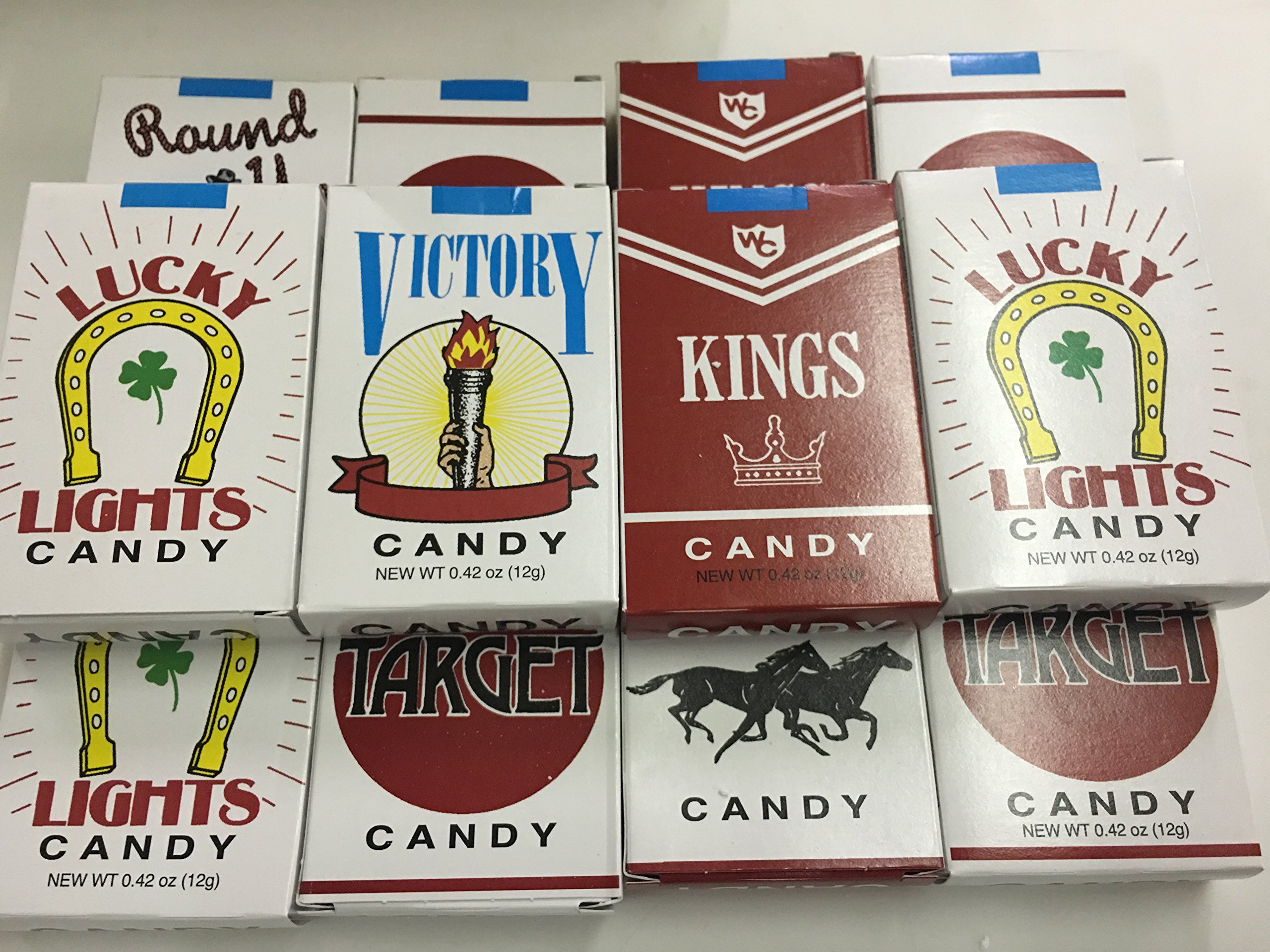 12 Packs Candy Cigarettes – Nostalgic Retro Treats, Pure White Sugar ...