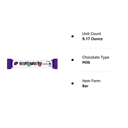 Cadbury Curly Wurly Milk Chocolate Bar 26g x 10 Bar – British Made ...