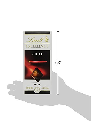 Lindt Excellence Chili Dark Chocolate Bar 3.5oz Spicy Red Chili ...
