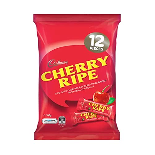 Cadbury Cherry Ripe Multipack 12 Count Bite Size Cherries Coconut Dark ...