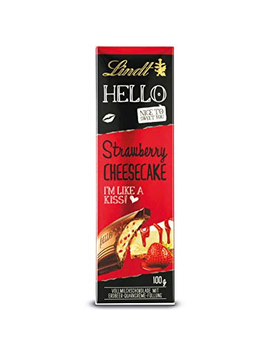 Lindt Hello Strawberry Cheesecake Milk Chocolate Bar 100g – Nibbleq