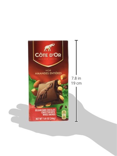 Cote D’Or Dark Chocolate w/Almonds 200g – Belgian Gourmet Chocolate ...