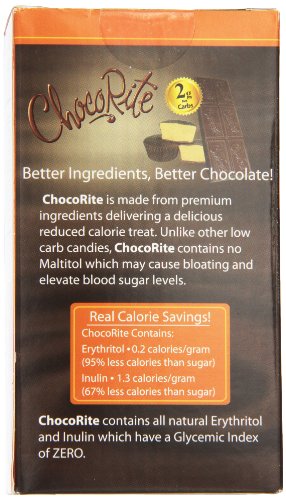 ChocoRite Milk Chocolate Bars, Peanut Butter, 5 Ounce – Sugar-Free, Low ...