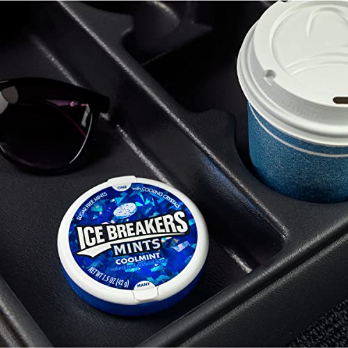 ICE BREAKERS Coolmint Sugar Free Breath Mints Tins, 1.5 oz (8 Count ...