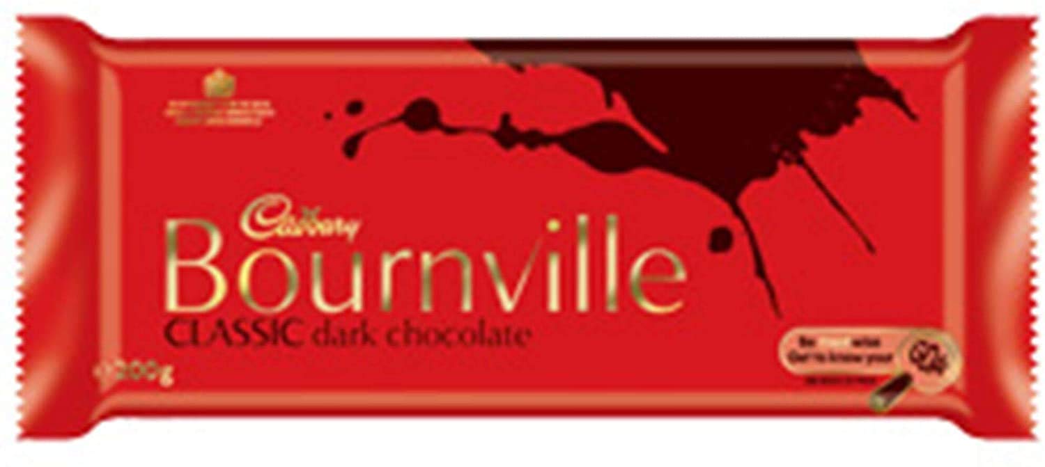 Cadbury Bournville Dark Chocolate 180g – Pack of 6 – Rich Flavor ...