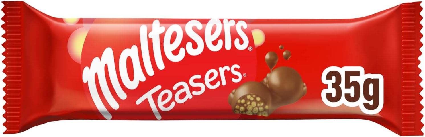 Maltesers Teasers 24 x 35g Bars – Creamy Milk Chocolate – Perfect for ...
