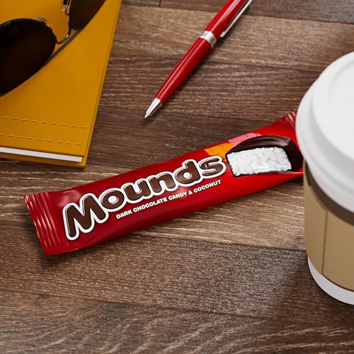 MOUNDS Dark Chocolate Coconut Candy Bars 1.75 oz (36 Count) Kosher ...