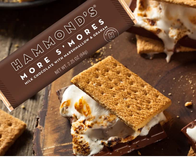 Hammond’s Candies Milk Chocolate S’mores Bar 2.25oz Pack – Gourmet ...