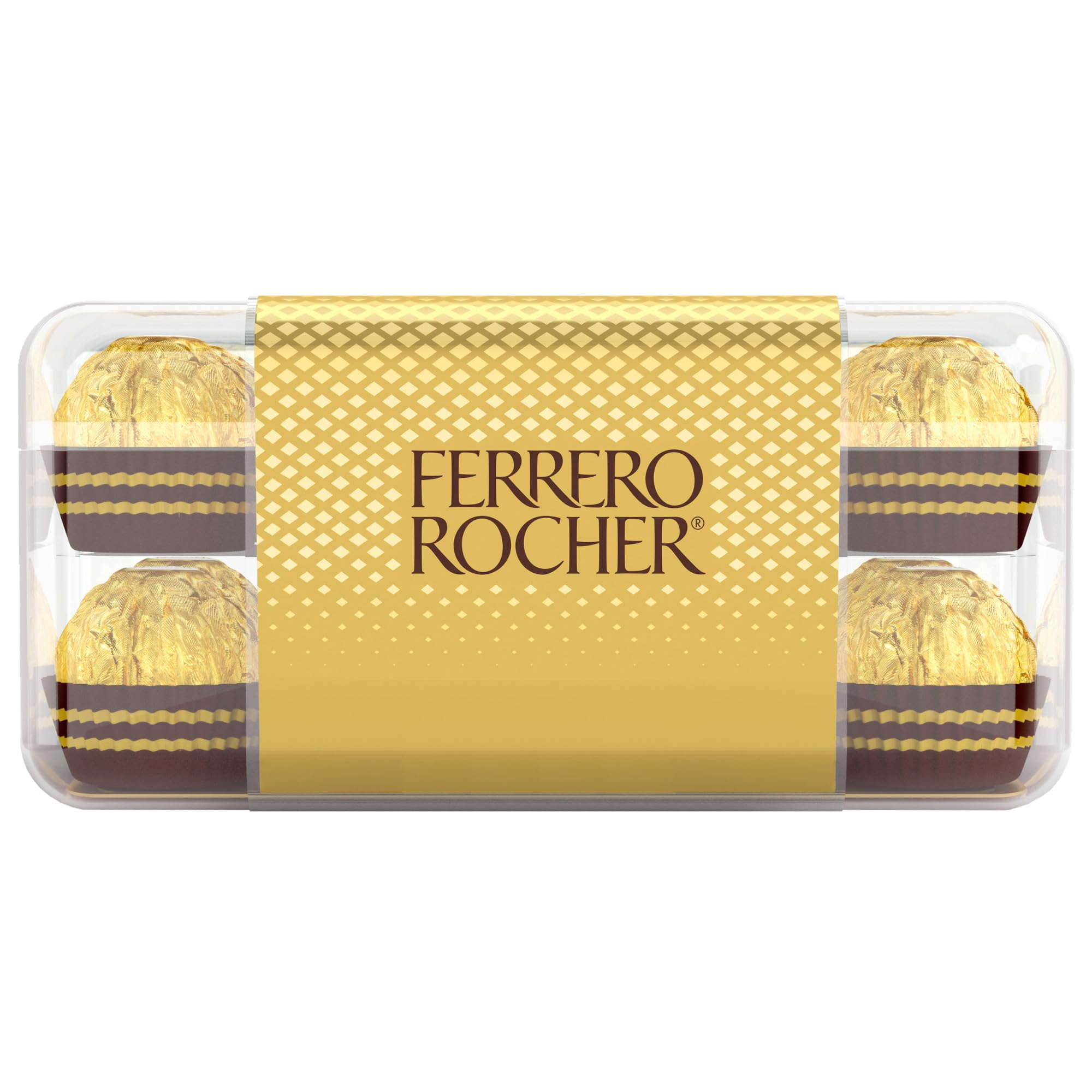 Ferrero Rocher 16 Count Premium Gourmet Milk Chocolate Hazelnut Great ...