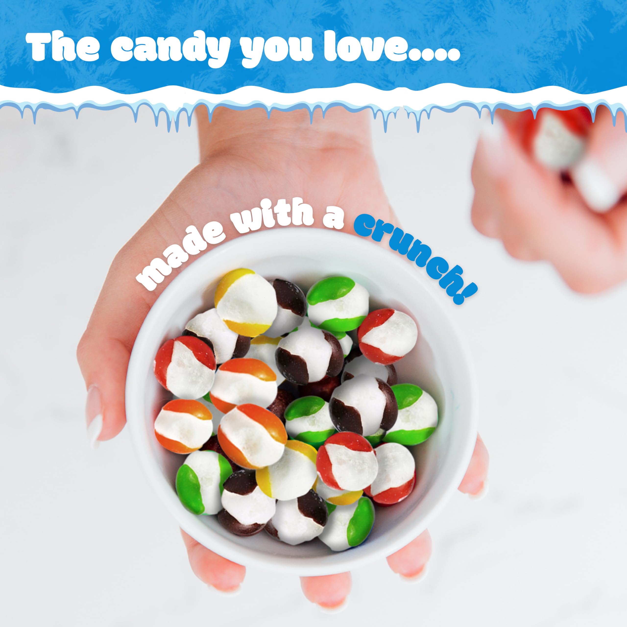 Muncheeze Gourmet Freeze Dried Candy Skittles (8 oz) – Original Rainbow ...