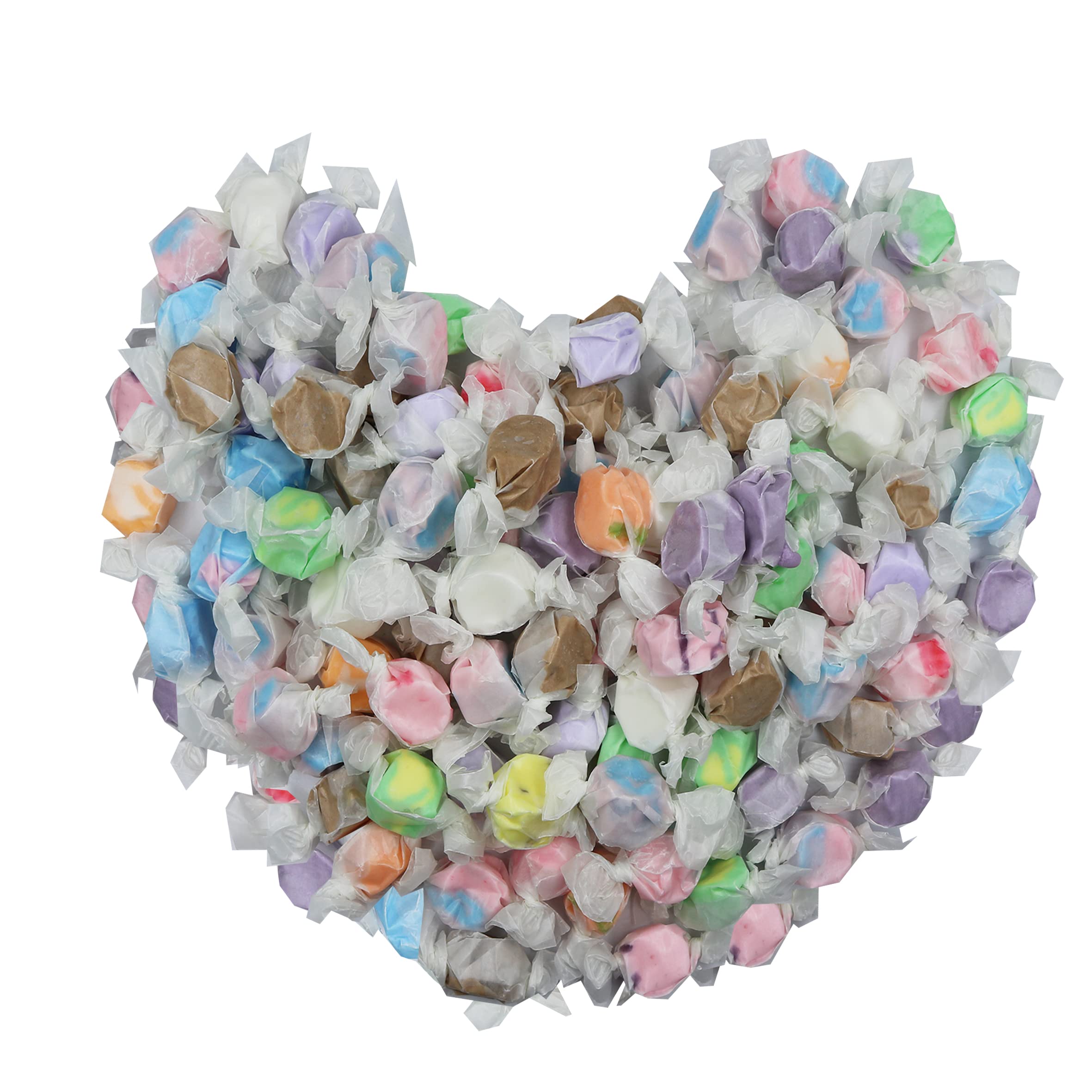 “All Flavor Gourmet Salt Water Taffy, Assorted, 2 LB, Made in USA ...