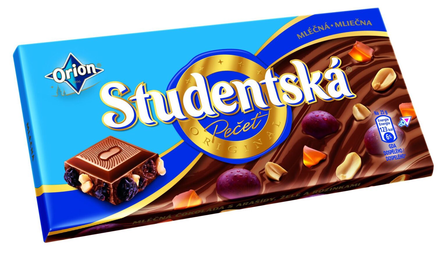Orion Studentska Milk Chocolate Raisins and Nuts 170g – Czech Republic ...