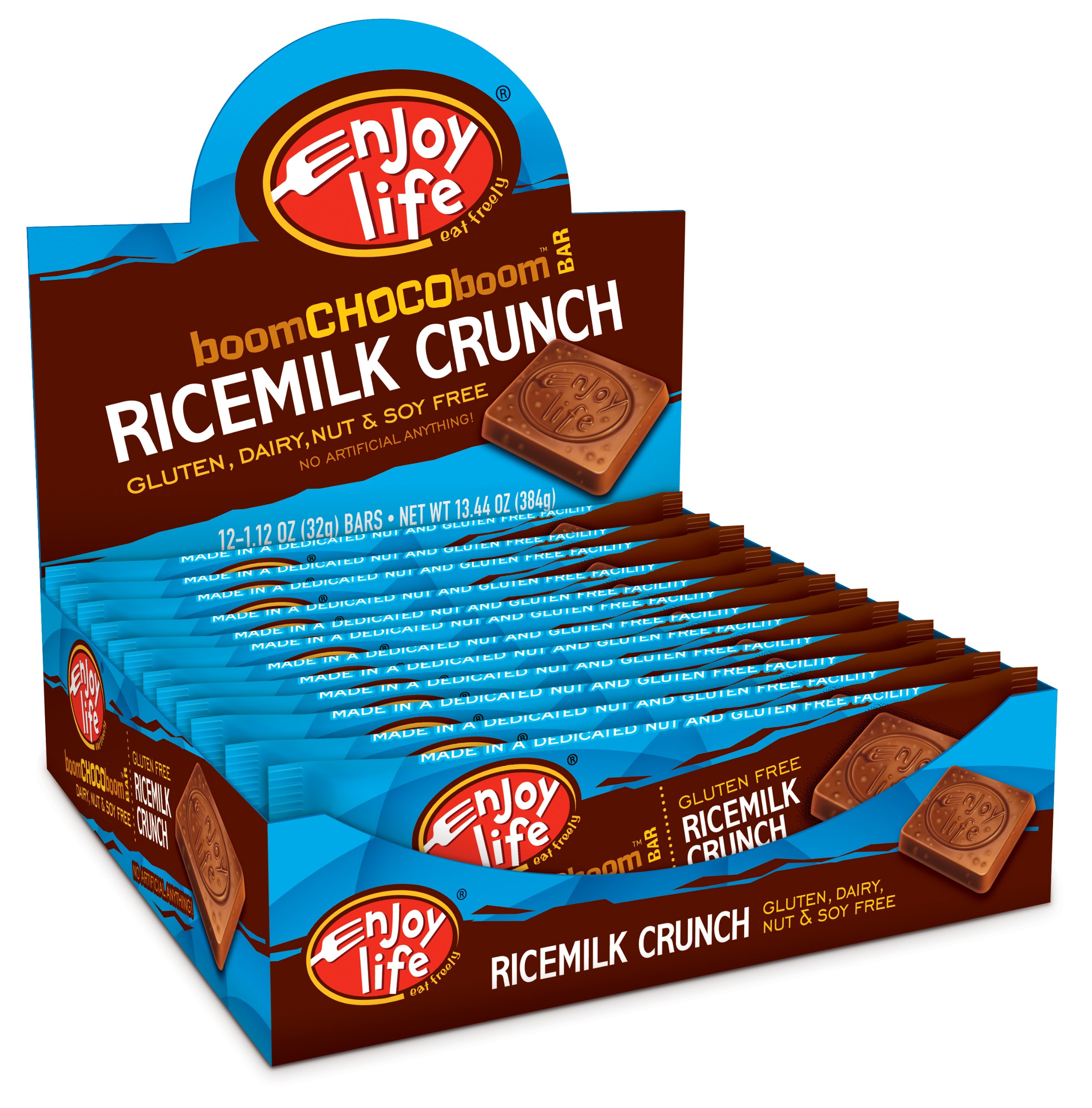 Enjoy Life Foods Milk Chocolate Crispy Rice Bar 12×1.12 OZ Dairy Nut Soy Free Gluten-Free – Nibbleq