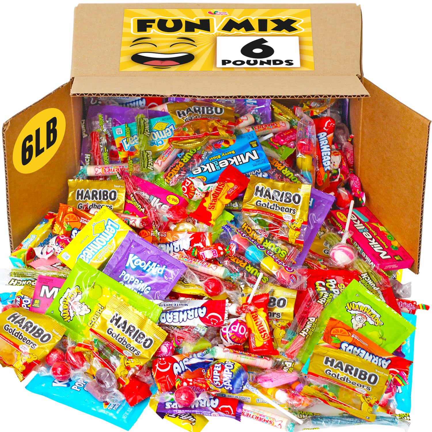 Bulk Individually Wrapped Candy – 6 Pounds Assorted Mix for Parties ...