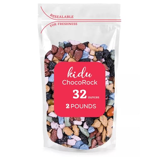 Chocolate Rocks Kidu Candy Bulk – 32 oz Edible Rock Candy Chunks for ...