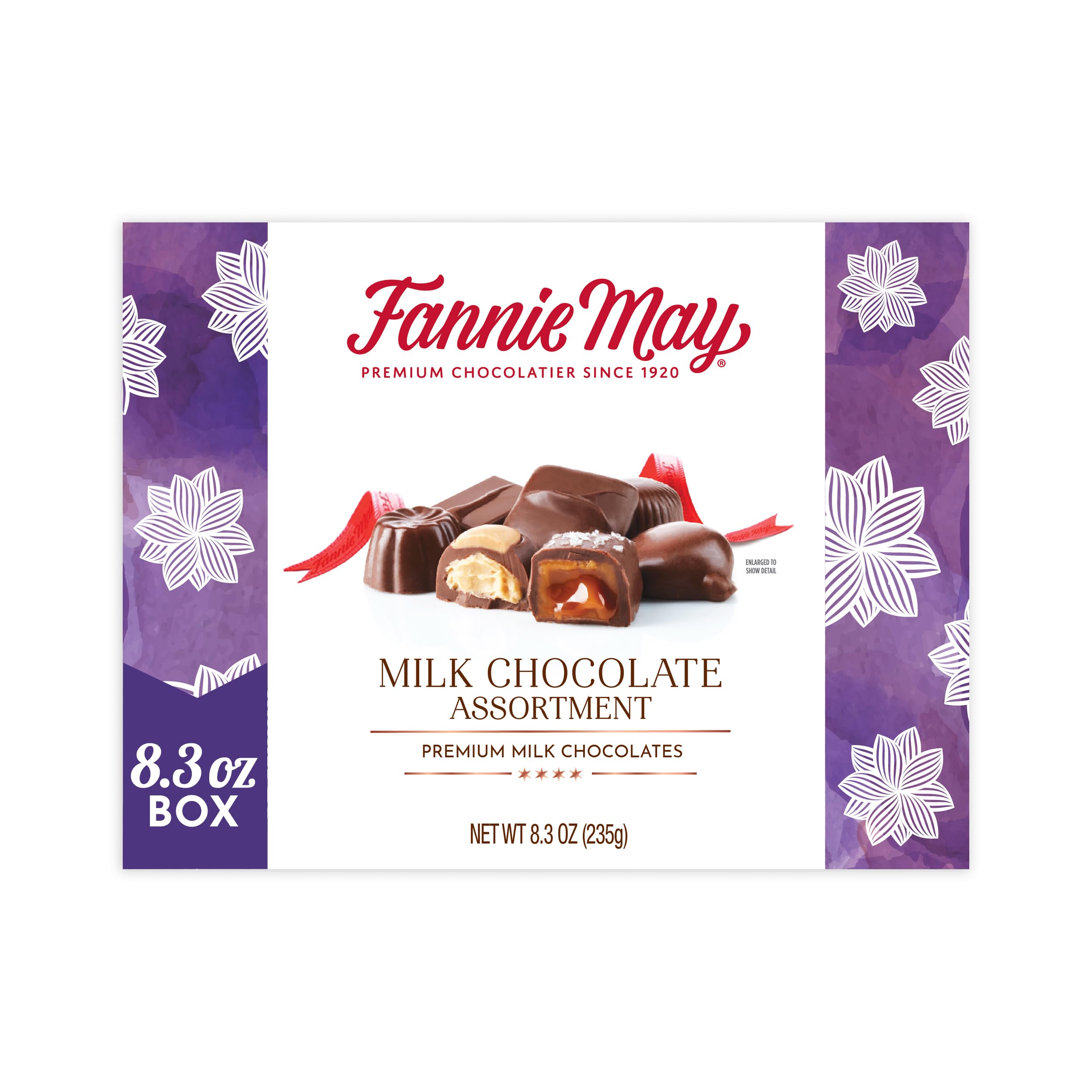 Fannie May Milk Chocolate Box Easter Gifts 8.3 oz Assorted Flavors ...