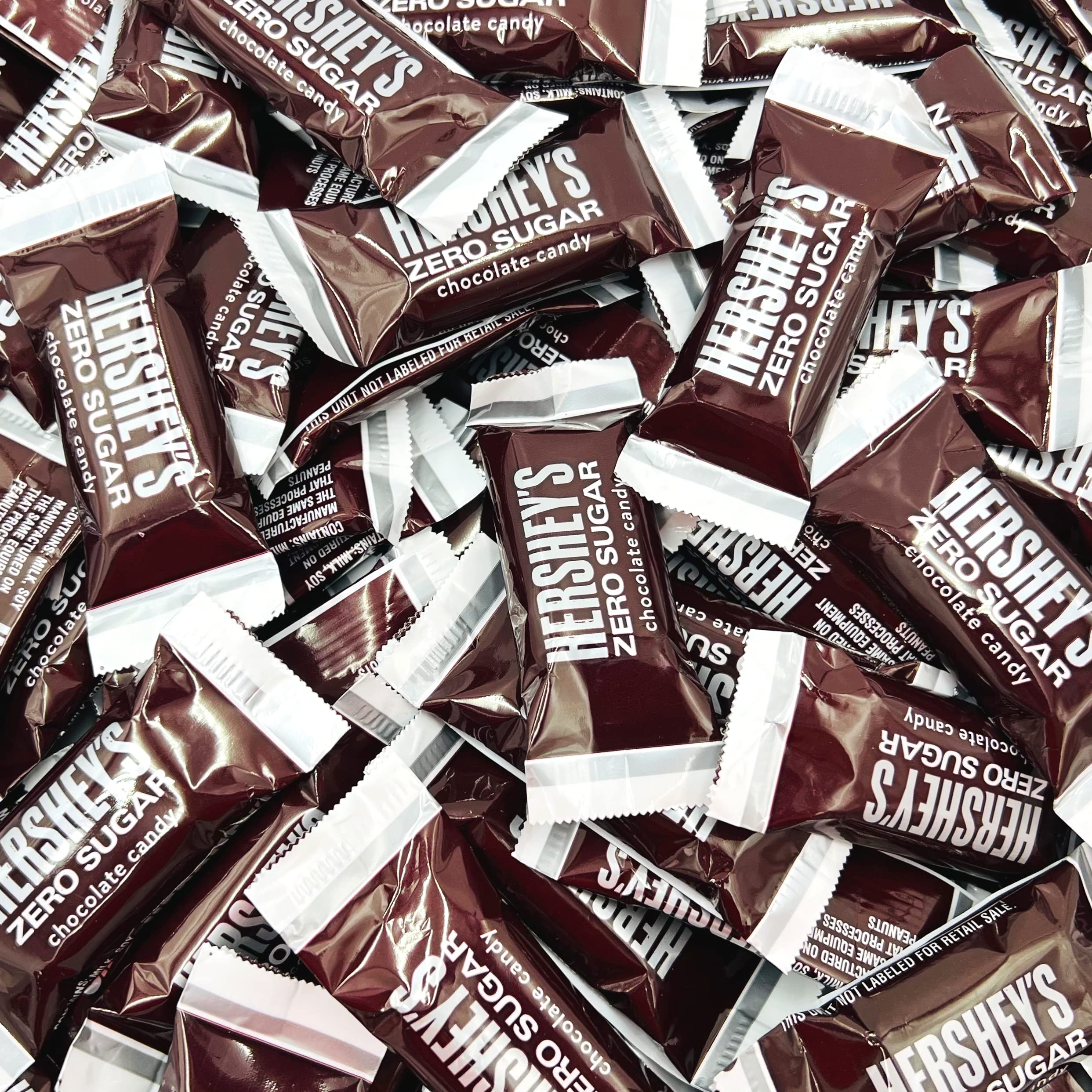 HERSHEY’S Zero Sugar Milk Chocolate Candy Bars, Individually Wrapped ...