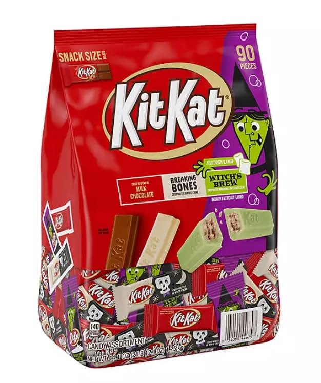 KIT KAT Assorted Milk Chocolate and Creme Snack Size, Halloween Wafer ...