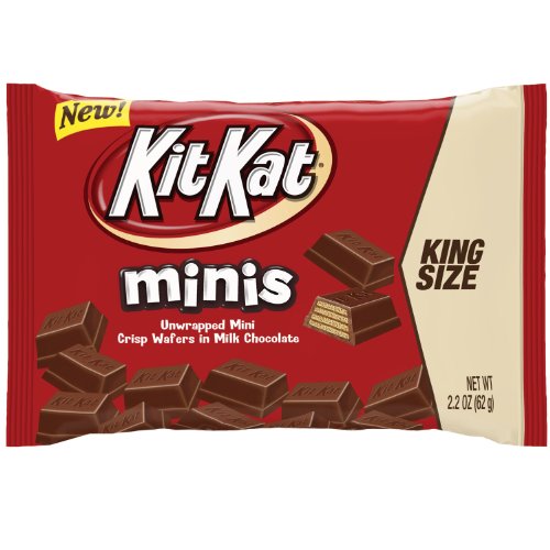 KIT KAT Chocolate Candy Minis, King Size (Pack of 12) – Crispy Wafers ...