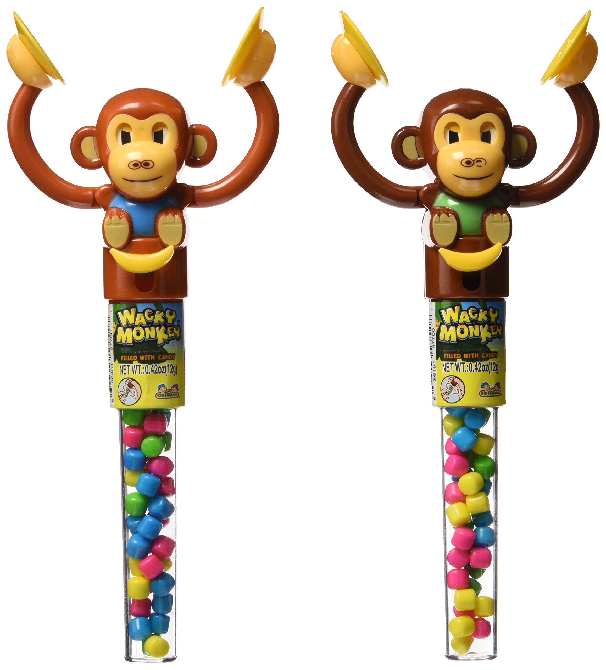 Kidsmania Candy Filled Wacky Monkeys 12 Count Box – Fun Treats for Kids ...
