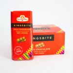 Kingsbite Milk Chocolate Bars, 40% Cocoa, Box of 10, 100g Each ...
