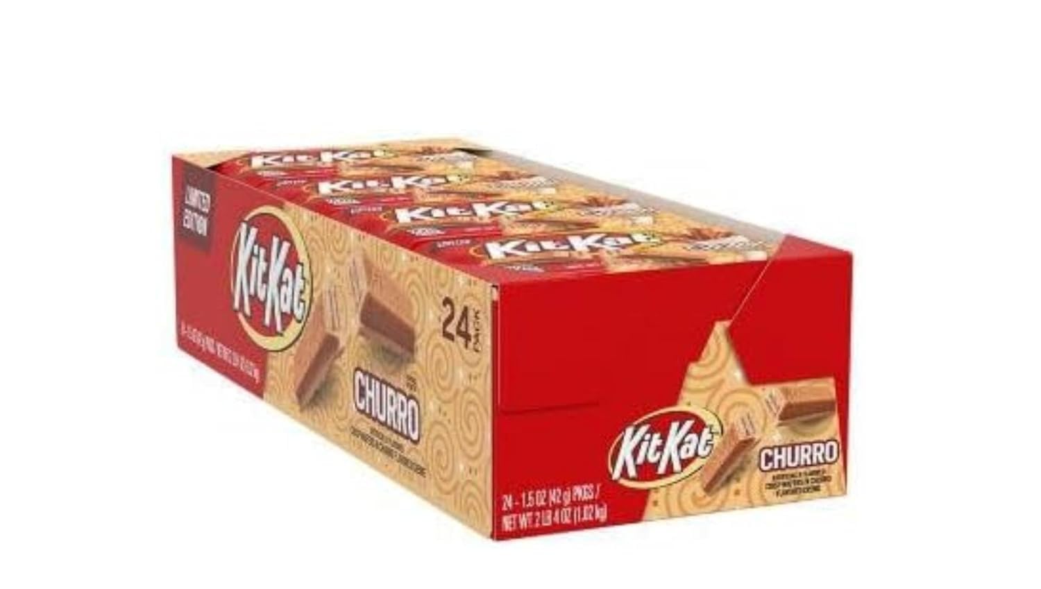 Kit Kat Churro – Original Flavor – Crunchy Snack – Ideal for Sharing ...