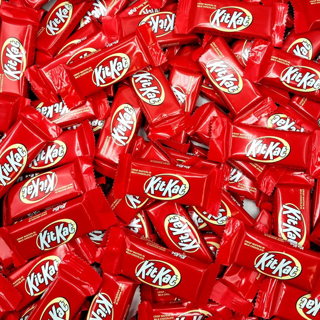 Kit Kat Snack Size Red Crisp Wafers Milk Chocolate Candy Bars Bulk Pack ...