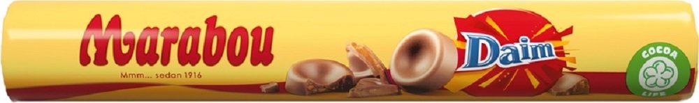 Marabou Daim Original Swedish Milk Chocolate Tablets 2 Rolls x 67g ...