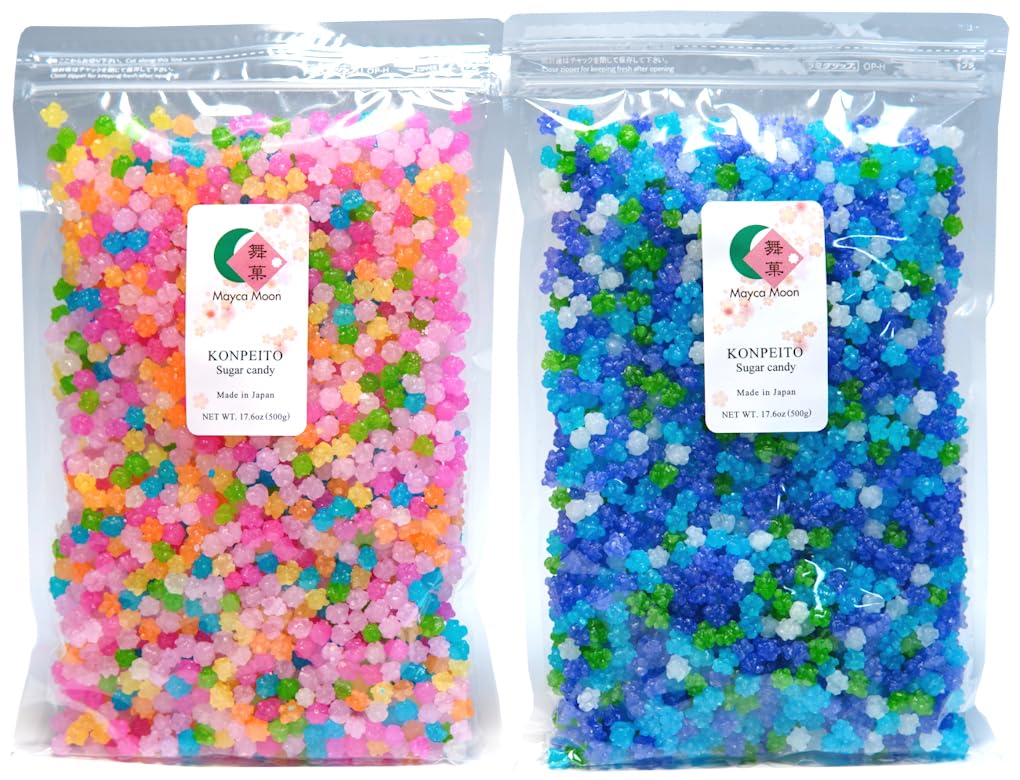 Mayca Moon Konpeito Japanese Tiny Sugar Candy Crystal – 2 Big Bags ... Mayca Moon Konpeito Japanese Tiny Sugar Candy Crystal – 2 Big Bags ...
