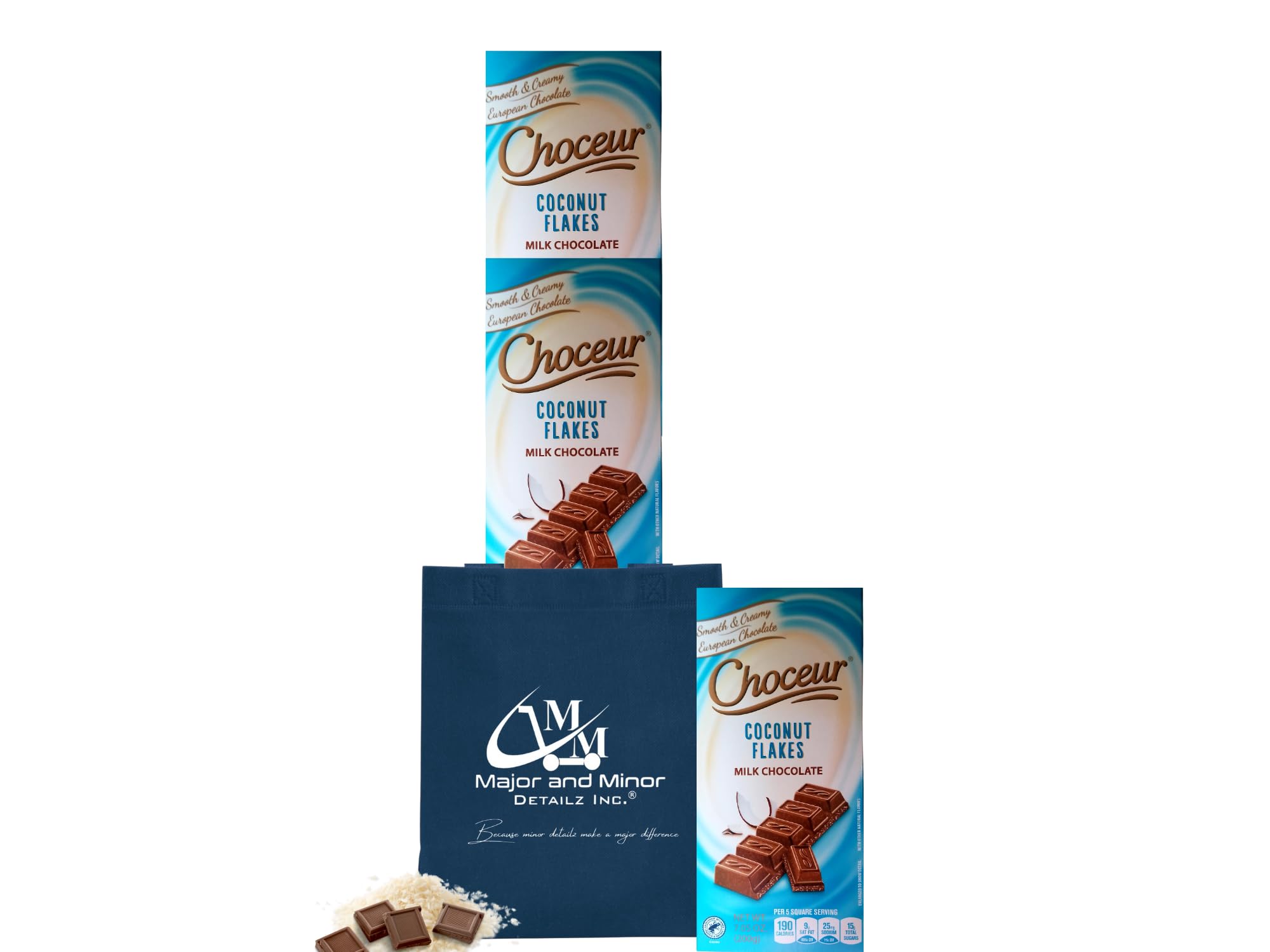 Milk Chocolate Bars with Choceur Coconut Flakes Trio | Tropical ...