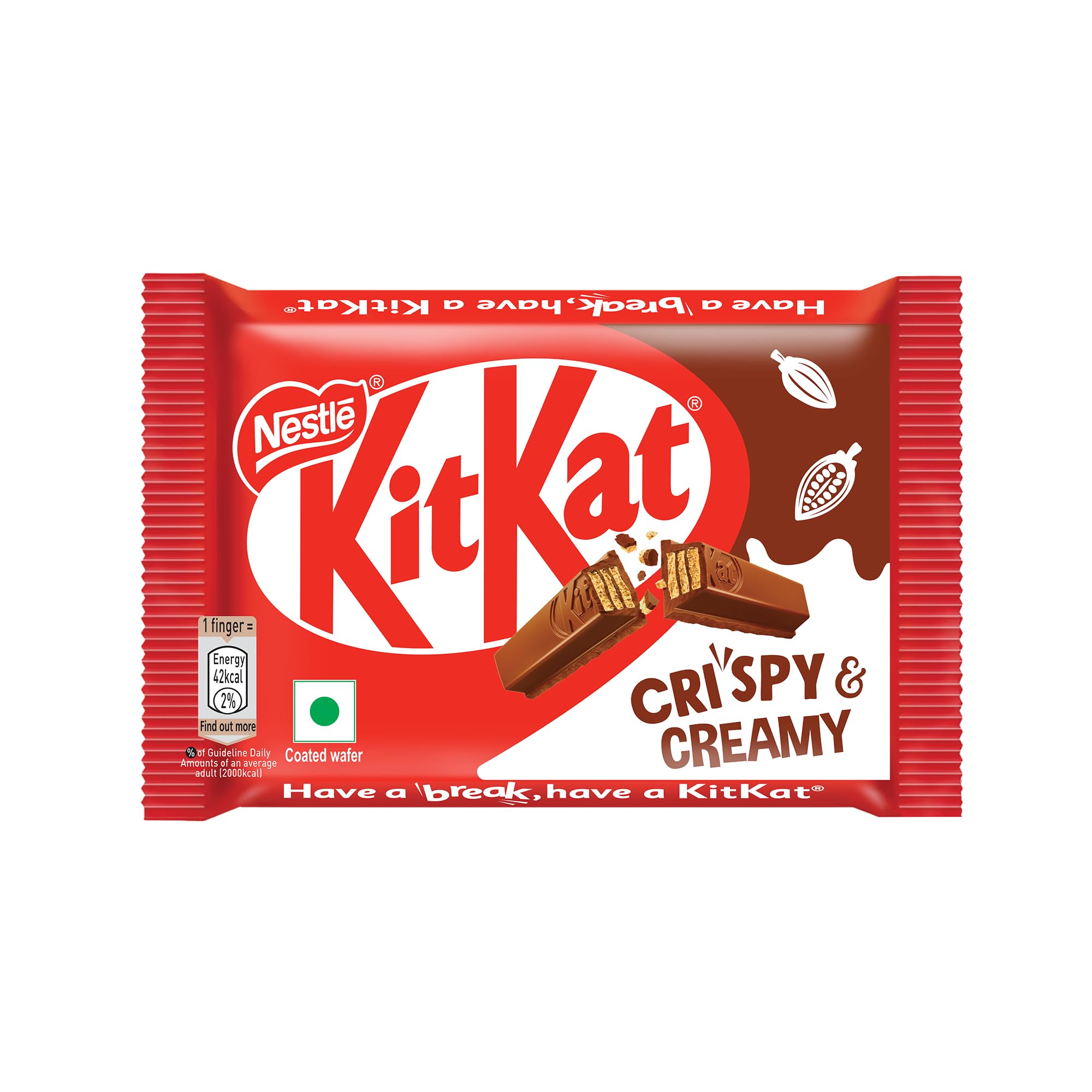 Nestle KITKAT 4 Finger Wafer Bar 38.5g – Crispy Chocolate Snack Bar ...