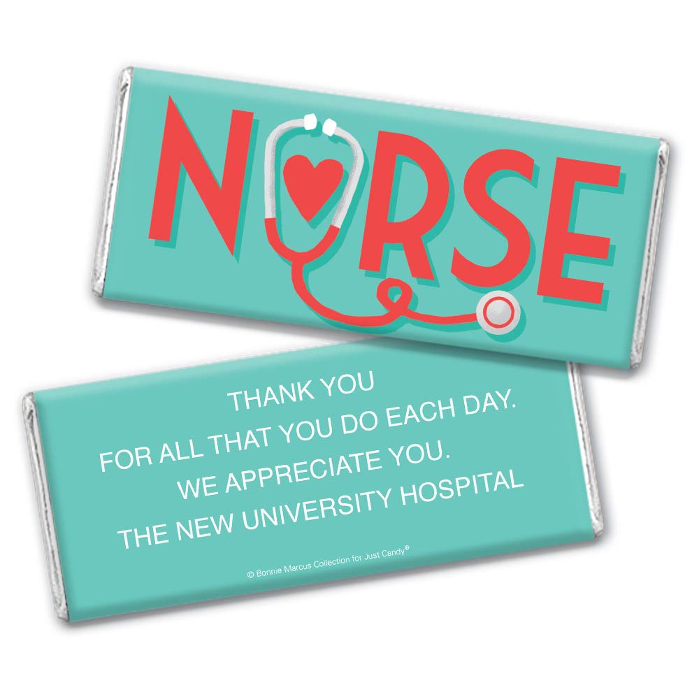 Nurse Thank You Personalized HERSHEY’S Chocolate Bar & Wrapper – 12 ...