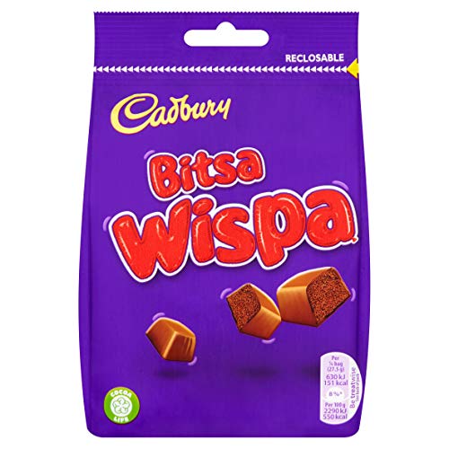 Original Cadbury Bitsa Wispa Chocolate Bag – Mini Bites of Dairy-Free ...