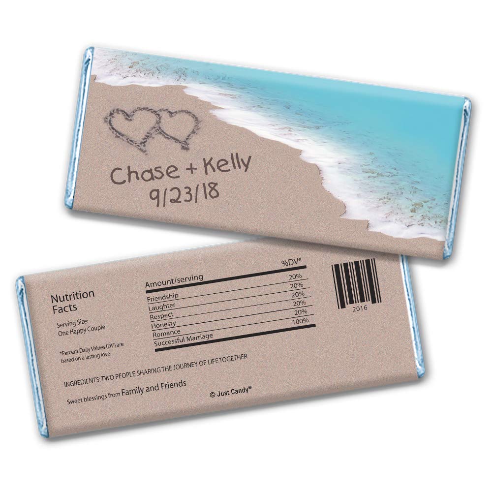 Personalized Beach Theme Wedding Favors Hershey’s Chocolate Bar ...