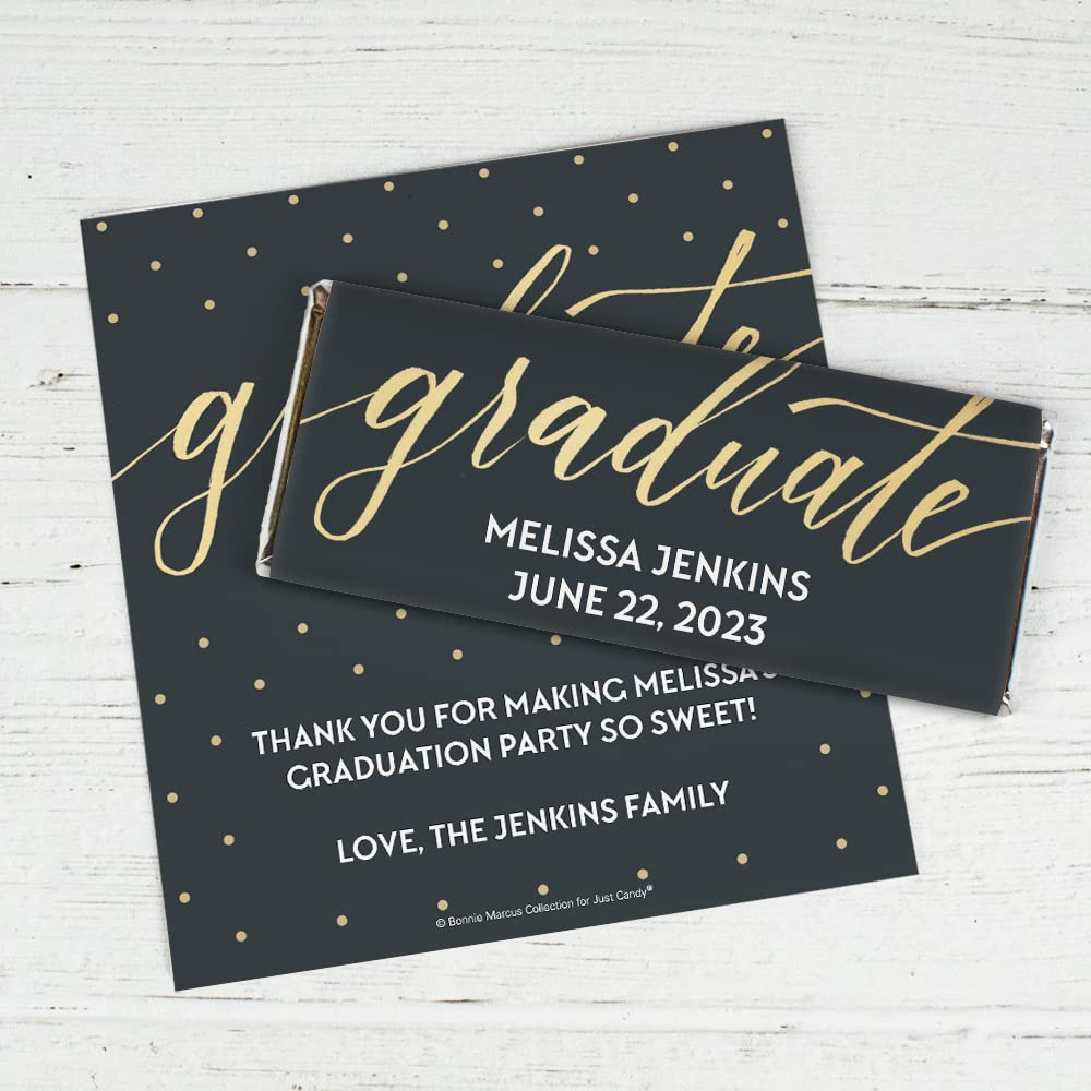 Personalized Graduation Chocolate Bar Candy Favors (25 Wrappers ...