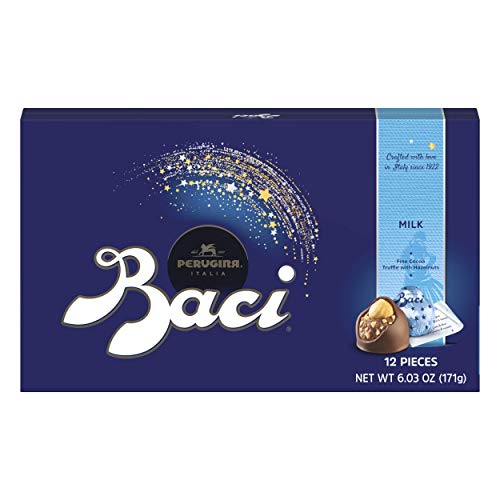 Perugina Baci Milk Chocolate 12 Piece Box 6.03 oz Fine Italian ...