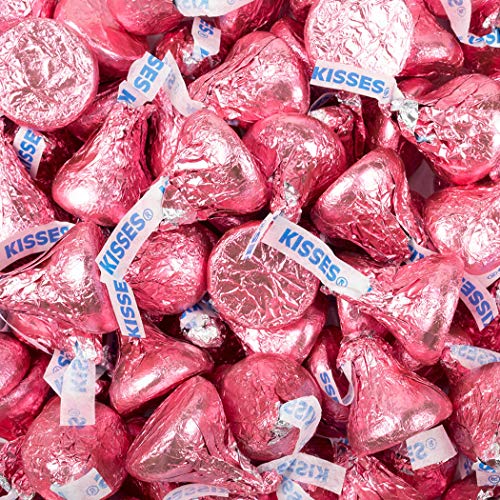 Pink Candy Kisses 1lb – Milk Chocolate – WH Candy – 100 pcs – USA Made ...