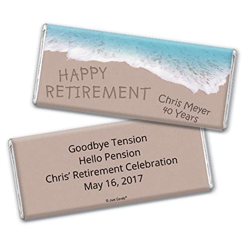 Retirement HERSHEY Bar Wrappers Relaxing By the Sea Blue Gray WH Candy ...