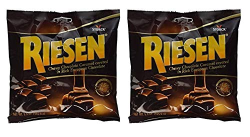 Riesen Chocolate Caramels Candy, 5.5 oz Pack of 2 – Rich Milk Chocolate ...