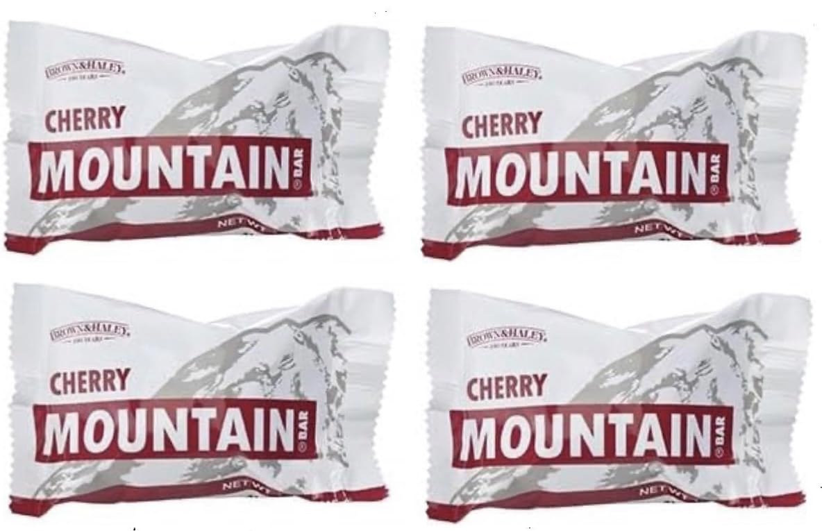 Roca Cherry Mountain Bars – 4 Pack 1.6 oz Creamy Nougat Filling Rich ...