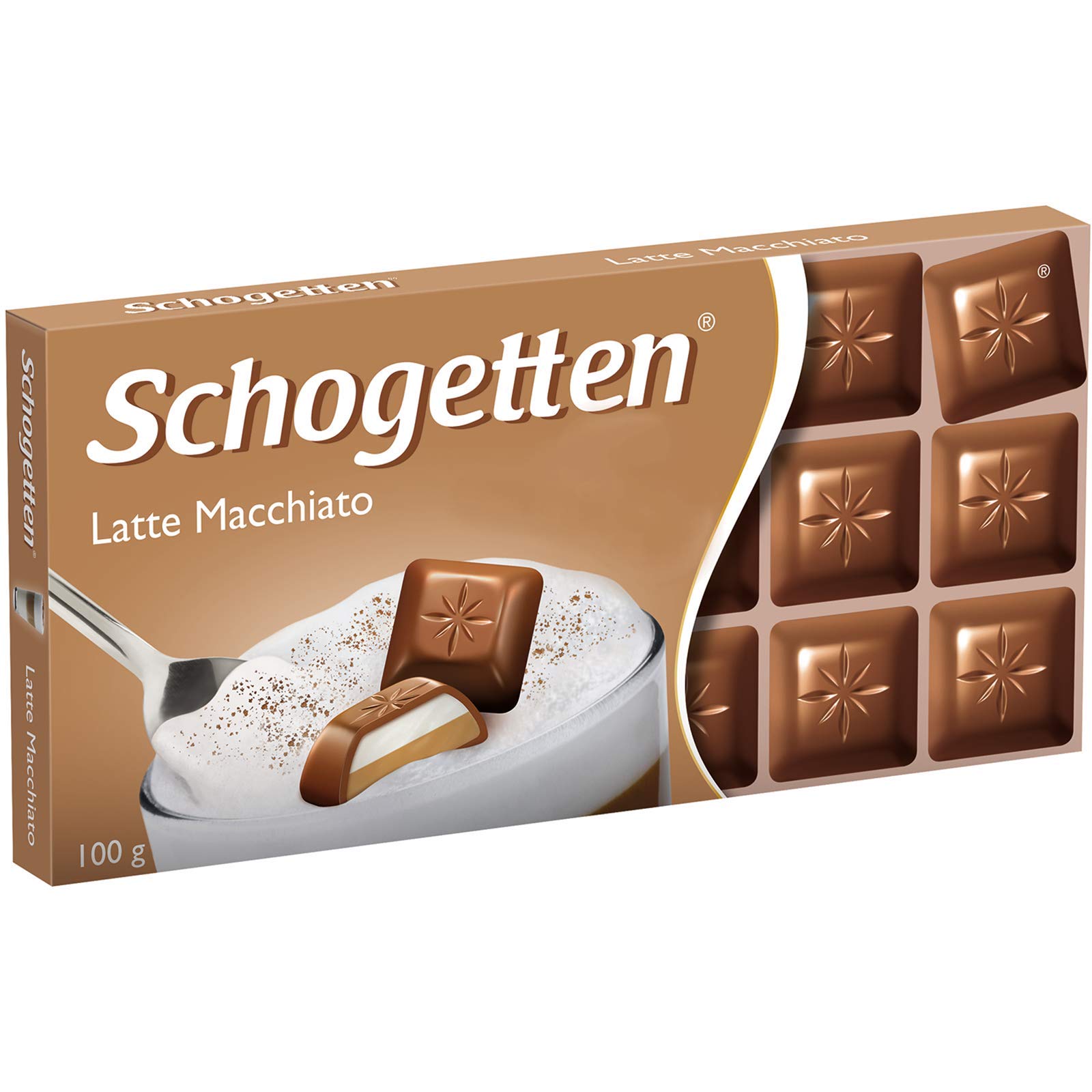 Schogetten Latte Macchiato Chocolate Bar Candy Alpine Milk 100g Brand: Schogetten – Nibbleq