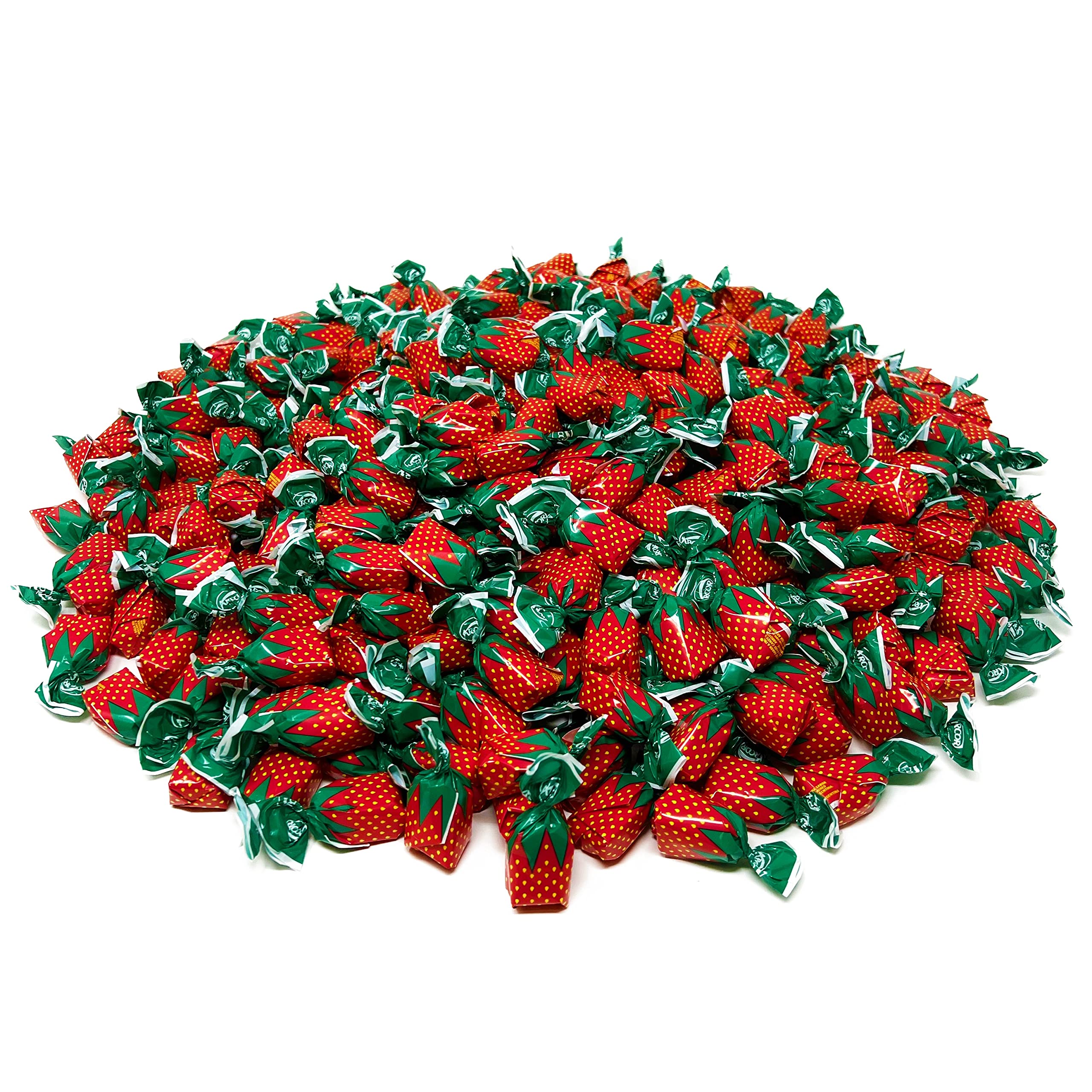 Strawberry Filled Hard Candy – 6 lbs – Chewy Strawberry Bon Bons ...