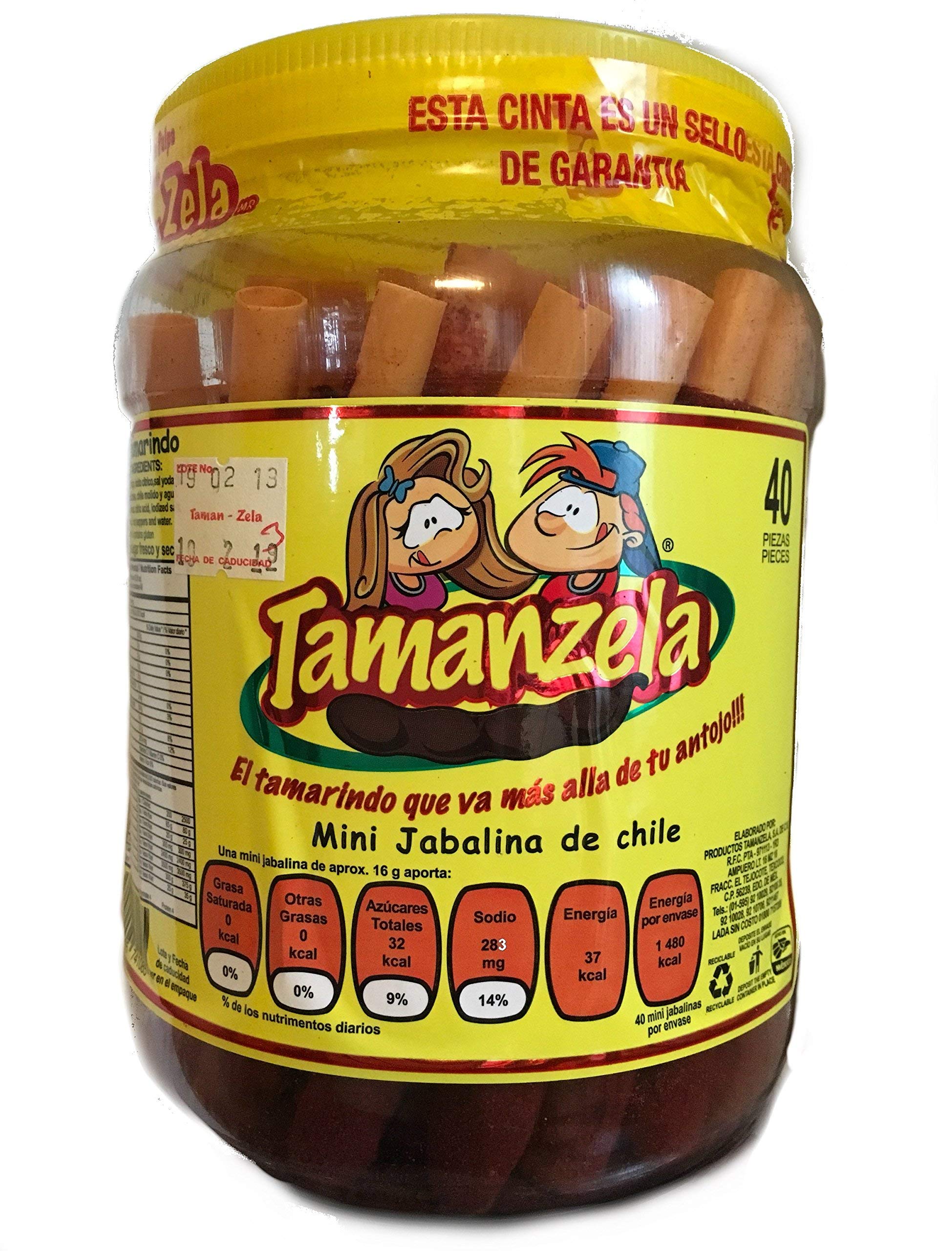 Tamanzela Tamarindo Candy Sticks 40pcs – Authentic Mexican Tamarind ...