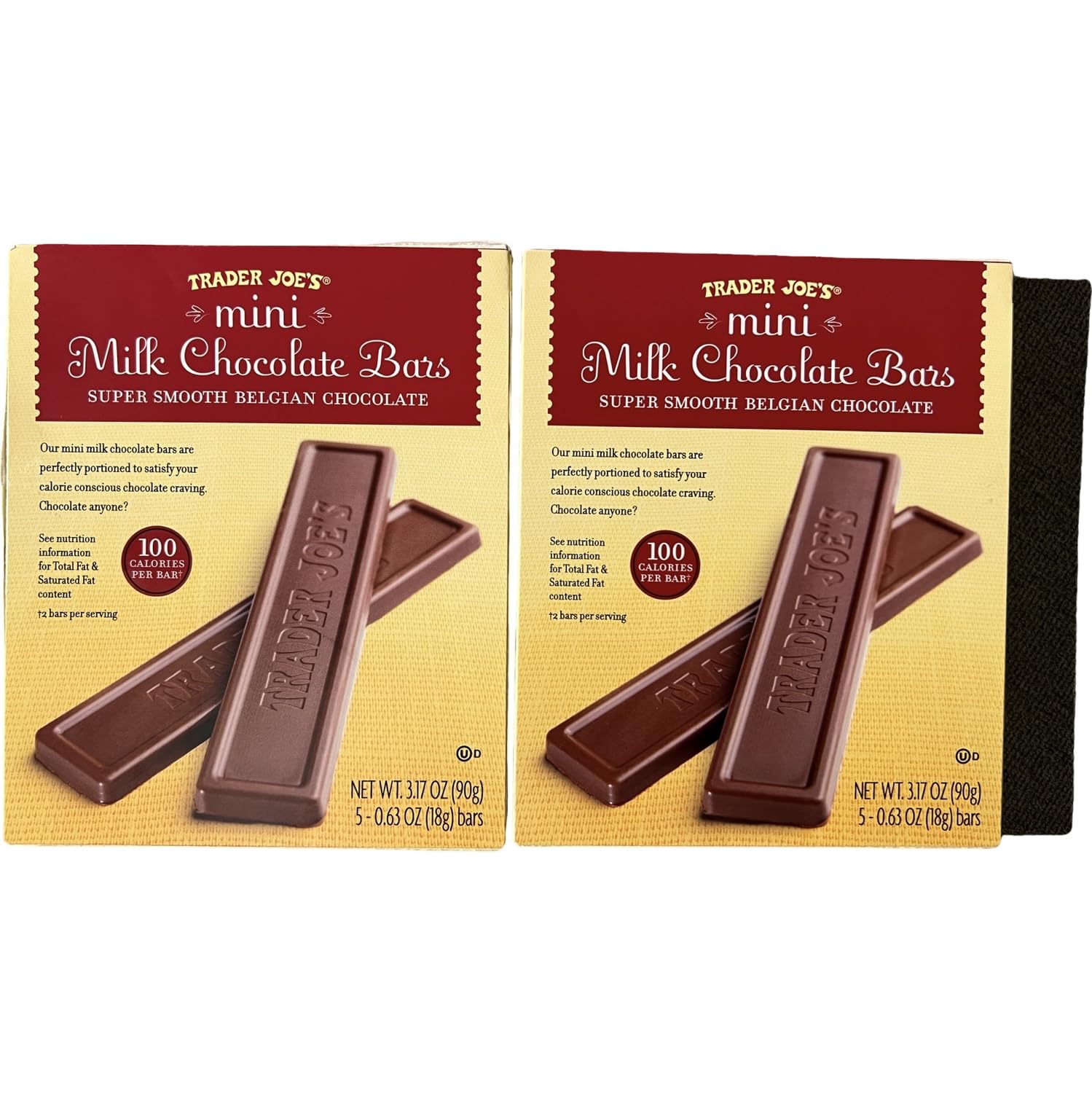 Trader Joe’s Mini Milk Chocolate Bars, super smooth Belgian chocolate ...