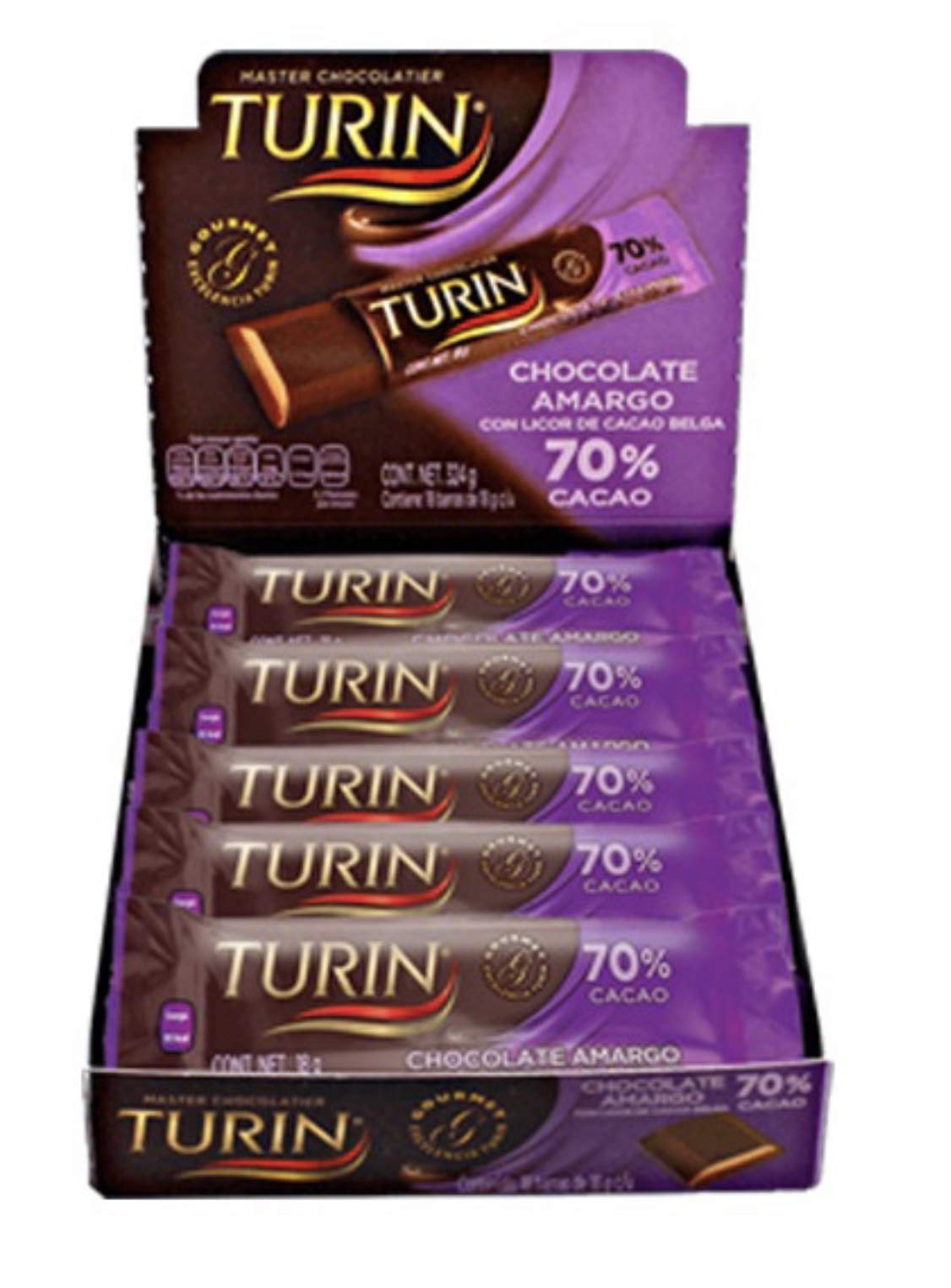 Turin Bitter Chocolate Bar 70% Cacao 30 Kcal Bite Size – Nibbleq